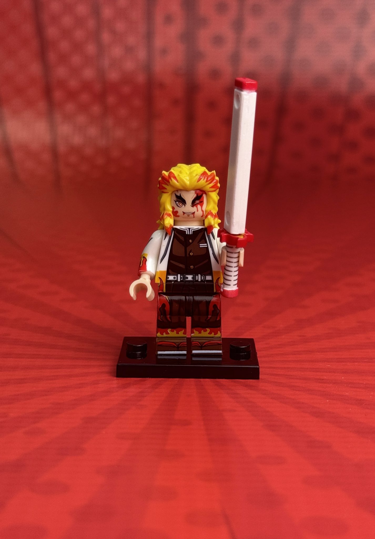 Rengoku Kyojuro Minifigure | Anime Naruto Custom Minifigure – Minifig.biz