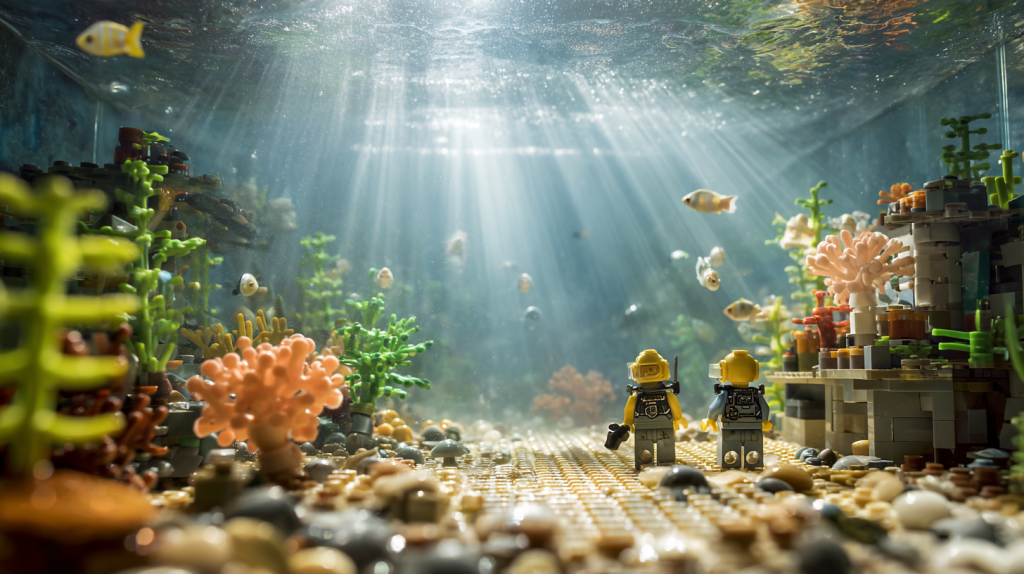 Submerged Minifigs Aquascape Scenes: Easy Fish-Tank Makeover on a ...